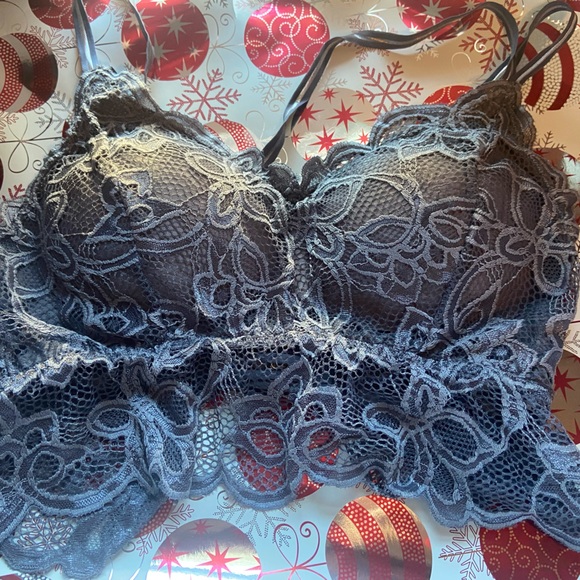 Intimates & Sleepwear | Grey Fantasy Lace Bralette | Poshmark